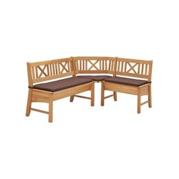 58 aufm Kessel ECKBANK Delbin 139 x 179 x 87 Massivholz Wildeiche ge&ouml;lt/Dunkelbraun | Gr.: onesize