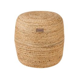 Beliani Pouf DALAMA in Beige - (W) 46 x (H) 48 x (L) 46 cm | Gr.: onesize
