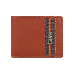 mano Don Leonardo Geldb&ouml;rse RFID Leder 10 cm in cognac | Gr.: onesize