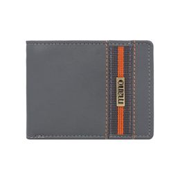mano Don Leonardo Geldb&ouml;rse RFID Leder 10 cm in grau | Gr.: onesize