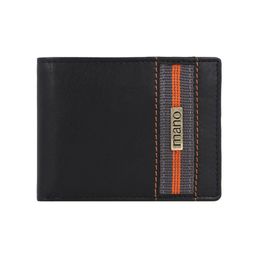 mano Don Leonardo Geldb&ouml;rse RFID Leder 10 cm in schwarz | Gr.: onesize