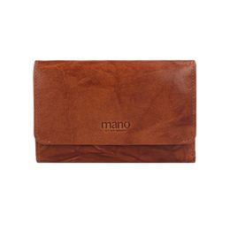 mano Donna Aurona Geldb&ouml;rse RFID Leder 14,5 cm in cognac | Gr.: onesize