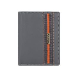 mano Don Leonardo Geldb&ouml;rse RFID Leder 12,5 cm in grau | Gr.: onesize