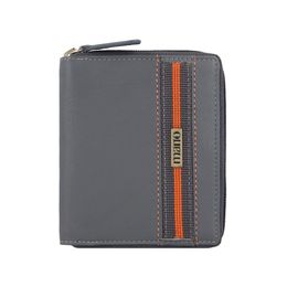 mano Don Leonardo Geldb&ouml;rse RFID Leder 10 cm in grau | Gr.: onesize