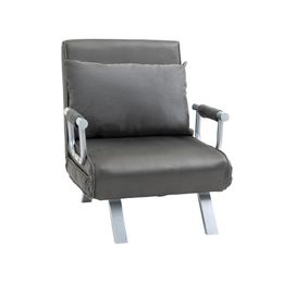 HOMCOM Schlafsofa-65B x 69T x 80H cm-Grau | Gr.: onesize