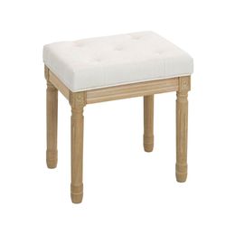 HOMCOM Sitzhocker-42L x 32B x 46,5H cm-Beige | Gr.: onesize