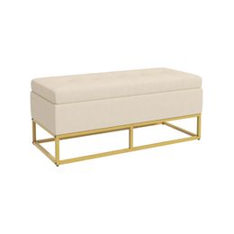 HOMCOM Sitzbank-110L x 44B x 49H cm-Beige | Gr.: onesize