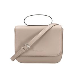 Seidenfelt SFM227 Crossbag - Umh&auml;ngetasche 16 cm (black/silver) in powder taupe/silver | Gr.: onesize