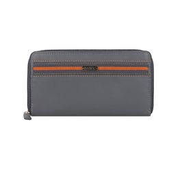 mano Don Leonardo Geldb&ouml;rse RFID Leder 18 cm in grau | Gr.: onesize