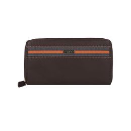 mano Don Leonardo Geldb&ouml;rse RFID Leder 18 cm in dunkelbraun | Gr.: onesize