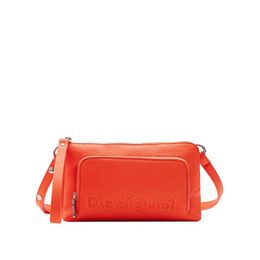 Desigual Half Logo 24 Lisa - Umh&auml;ngetasche 20 cm (white) in orange | Gr.: onesize