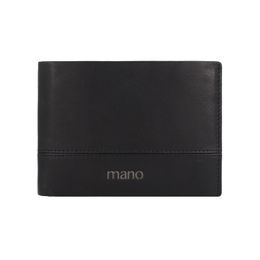 mano Don Romeo Geldb&ouml;rse RFID Leder 13 cm in schwarz | Gr.: onesize