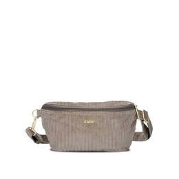 Zwei Mademoiselle MH4 - G&uuml;rteltasche 25 cm (leo) in cord-mocca | Gr.: onesize