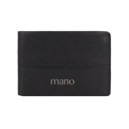 mano Don Romeo Geldb&ouml;rse RFID Leder 10,5 cm in schwarz | Gr.: onesize