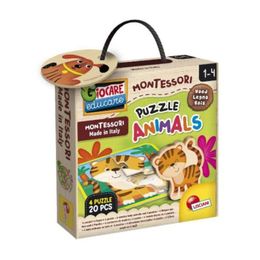 Liscianigiochi Spiel - Montessori Wood Puzzle Animals | Gr.: onesize