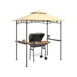 Outsunny Grillpavillon 240L x 150B x 258H cm Beige | Gr.: onesize