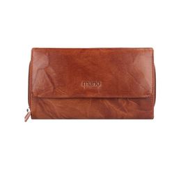 mano Donna Aurona Geldb&ouml;rse RFID Leder 18 cm in cognac | Gr.: onesize