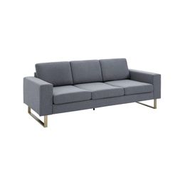 HOMCOM 3-Sitzer Sofa-L200 x B82 x H78 cm-Dunkelgrau | Gr.: onesize