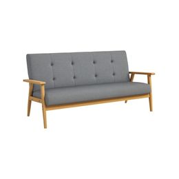 HOMCOM 3-Sitzer-Sofa-154,5B x 69,5T x 73H cm-Dunkelgrau | Gr.: onesize