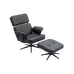 HOMCOM Relaxsessel-91L x 79B x 89H cm-Schwarz | Gr.: onesize