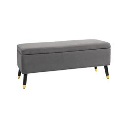 HOMCOM Sitzbank-110B x 43T x 45H cm-Kohlegrau | Gr.: onesize