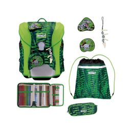 Scout Micro Schulranzen-Set 4-tlg.Danger Dino in gr&uuml;n | Gr.: onesize