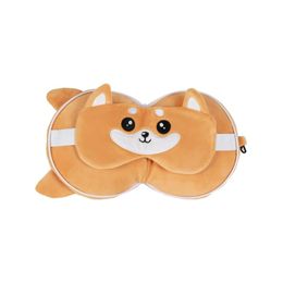 i-Total Kissen mit Schlafmaske, verschlie&szlig;bares Kissen mit Haken Shiba | Gr.: onesize