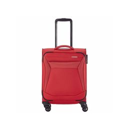 Travelite Chios - 4-Rollen-Kabinentrolley S 55 cm (schwarz) in rot | Gr.: onesize