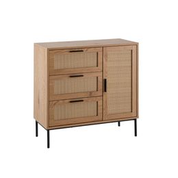 FineBuy Sideboard in Braun / Spanplatte / 80x36x82 | Gr.: onesize