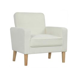 HOMCOM Sofa-79L x 76B x 82H cm-Cremewei&szlig; | Gr.: onesize