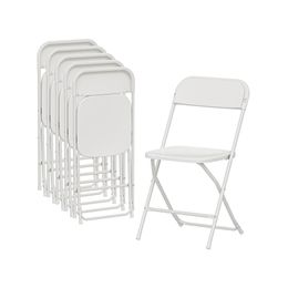 HOMCOM Klappst&uuml;hle-49L x 45B x 79,5H cm-Wei&szlig; | Gr.: onesize