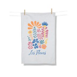 Greenbomb Tea Towel Les Fleurs in Wei&szlig; | Gr.: onesize