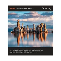 Kalender - Wunder der Welt - KUNTH Postkartenkalender 2026 | Gr.: onesize