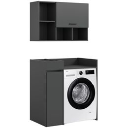 Waschmaschinenschrank Free Anthrazit