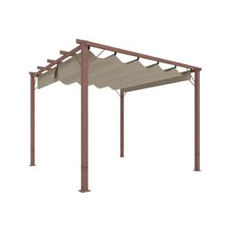 Outsunny Pergola 299L x 296B x 232H cm Naturholz | Gr.: onesize