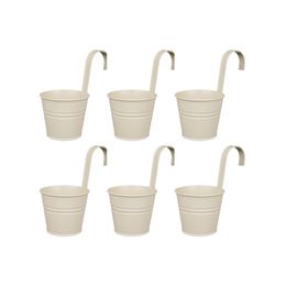 Butlers H&auml;ngetopf ZINC 6er-Set in Beige | Gr.: onesize