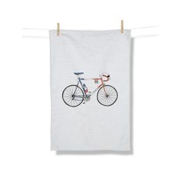 Greenbomb Tea Towel Bike Jacques in Wei&szlig; | Gr.: onesize