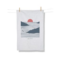 Greenbomb Tea Towel Sail Cliff in Wei&szlig; | Gr.: onesize