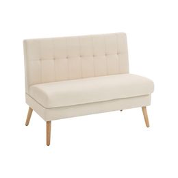 HOMCOM Sofa-118L x 68B x 90H cm-Beige | Gr.: onesize