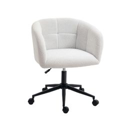 HOMCOM B&uuml;rostuhl-65L x 59B x 75-85H cm-Cremewei&szlig; | Gr.: onesize