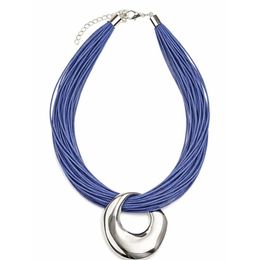 Collezione Alessandro Kurze Kette " Evora " in blau | Gr.: onesize