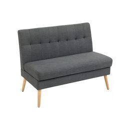 HOMCOM Sofa-118L x 68B x 90H cm-Dunkelgrau | Gr.: onesize