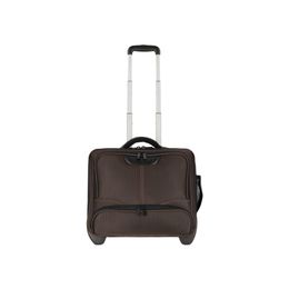 Dermata 2 Rollen Businesstrolley 41 cm Laptopfach in braun | Gr.: onesize