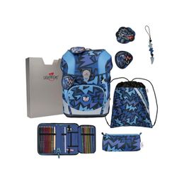 DerDieDas ErgoFlex Tiny - Schulranzen Set 5tlg. 900g (Deep Ocean) in Dark Dragon | Gr.: onesize