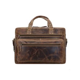 Green Burry Greenburry Vintage Aktentasche Leder 43 cm Laptopfach in brown | Gr.: onesize