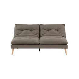 Beliani Schlafsofa YILA in Braun - (W) 178 x (H) 87 x (L) 92 cm | Gr.: onesize