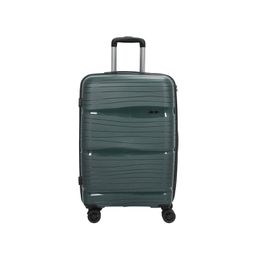 d&n D&N Travel Line 4300 - 4-Rollen-Trolley M 66 cm (black) in dark green | Gr.: onesize