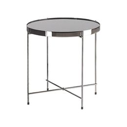 Beliani Beistelltisch LUCEA in Schwarz/Silber - (W) 40 x (H) 44 x (L) 40 cm | Gr.: onesize