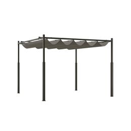 Outsunny Pergola 298L x 298B x 230H cm Grau | Gr.: onesize