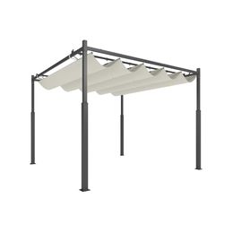 Outsunny Pergola 298L x 298B x 230H cm Cremewei&szlig; | Gr.: onesize